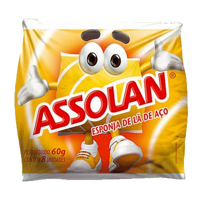 Lã de Aço Assolan 8Und – Thander Trade